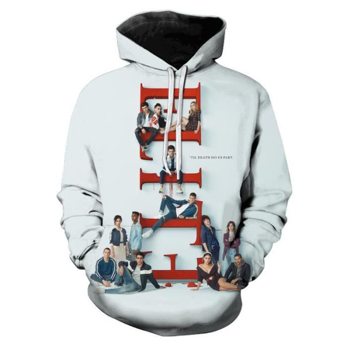 Sweats à capuche imprimés en 3d,Sweat à capuche surdimensionné Harajuku ...