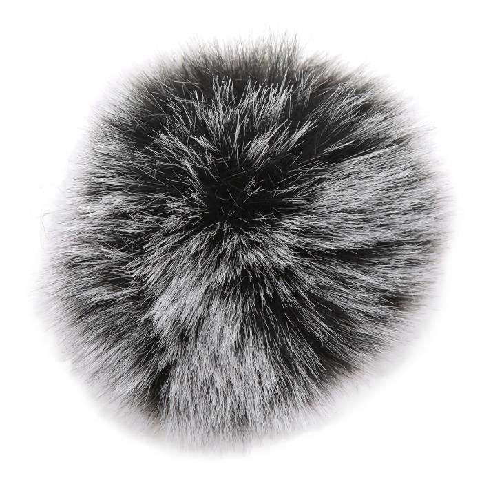 Manchon anti-vent pour micro à revers en fourrure artificielle ...