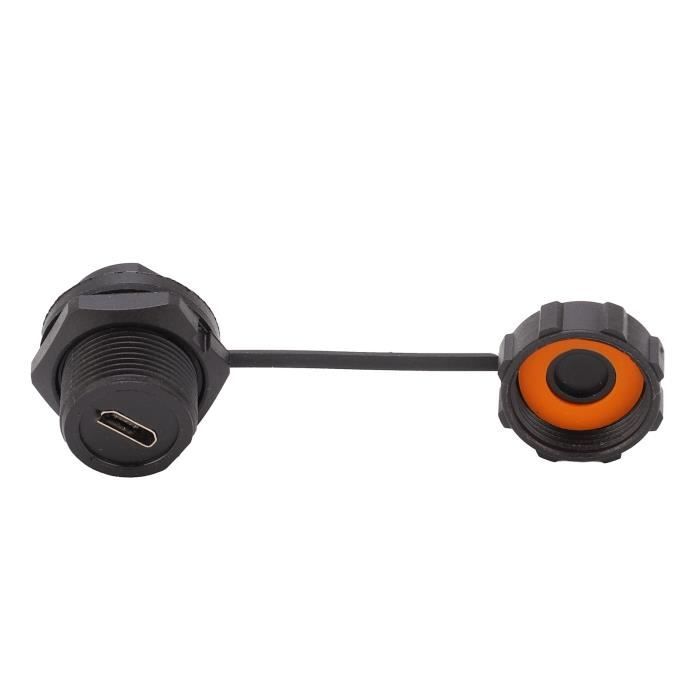 CEN Connecteur USB femelle Connecteur USB étanche IP67 MICRO USB ...