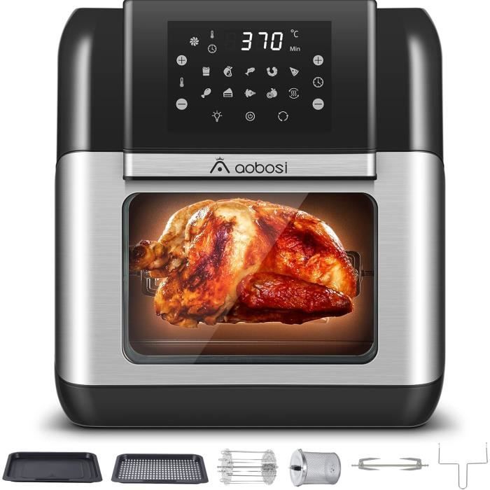 Friteuse À Air Chaud , Friteuse Sans Huile 1500W, Multifonctionnel 10 ...