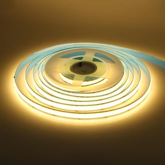 24V Cob Ruban À Led, 600Leds-M Led Strip Lights, Flexible Étanche ...