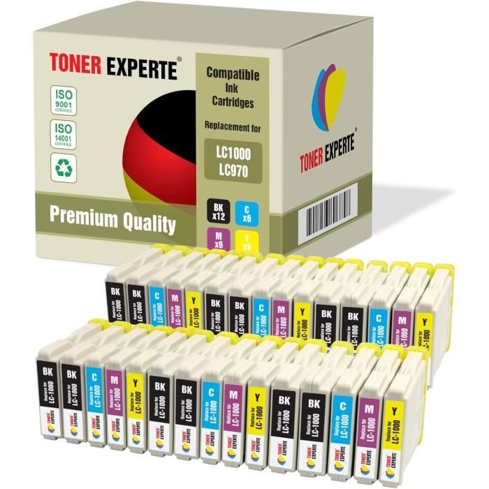 Pack 30 Xl Compatibles Lc1000 Lc970 Cartouches D'Encre Pour Brother Dcp ...