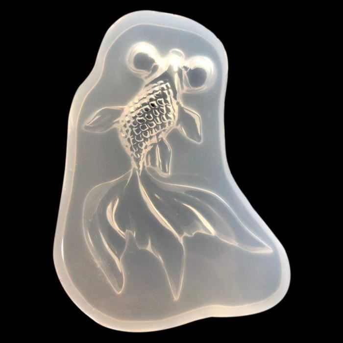 MYA 1Pc Moules 3D Mignon Poisson Rouge Moule en Silicone Moulle en ...