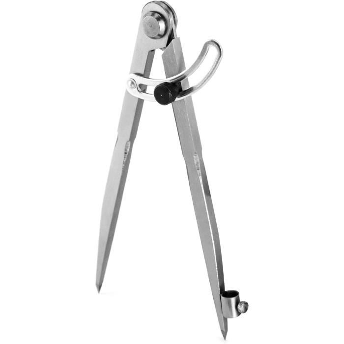 ® Compas pointu 200 mm, compas menuisier, compas grand diamètre avec ...