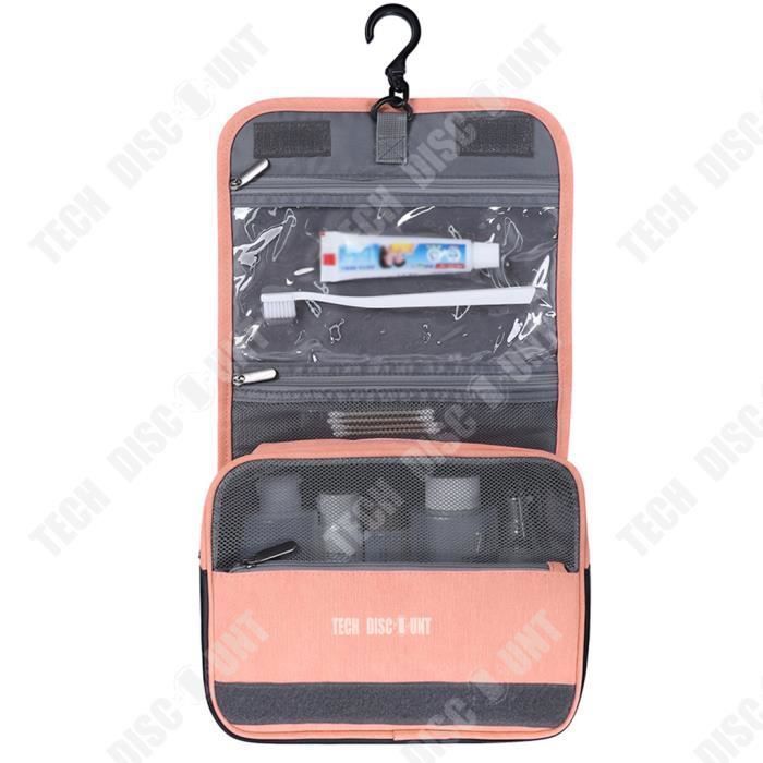 Trousse de toilette - TD® - Voyage étanche - Cuir PU - Grande capacité ...
