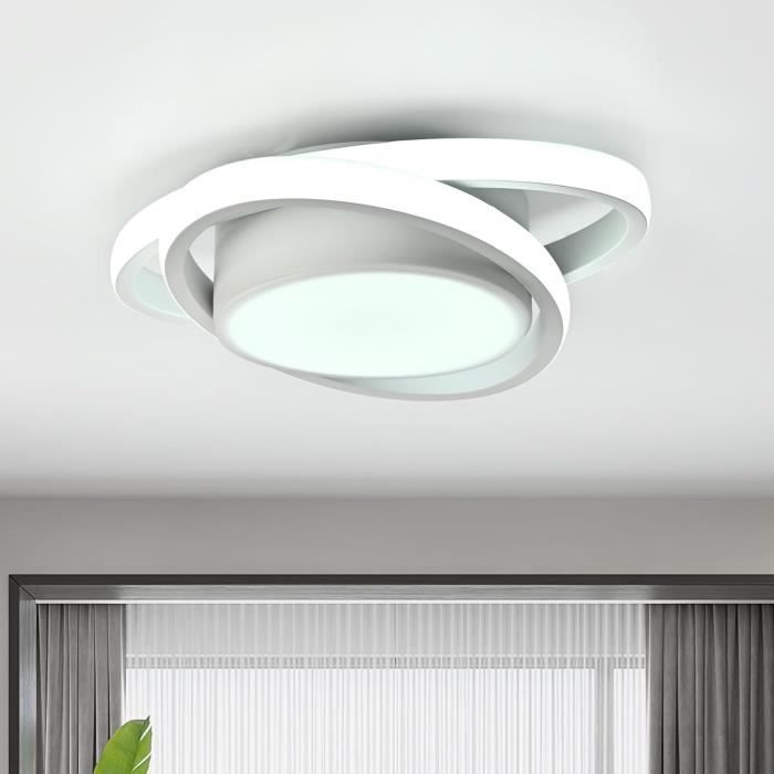 Plafonnier Led,Moderne Lampe De Plafond 32W 3000Lm,Ovale Luminaire Plafonnier,Lampe De Lustre ...