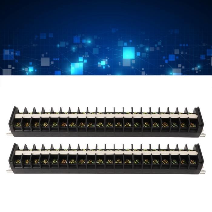 Bornier de fil Bloc de barrière de fil 660V 60A, 2 pièces, Type Rail ...