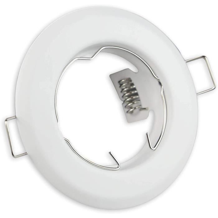 Spot Encastré Led Blanc Rond 3 Watts Blanc Froid 230v Aluminium Spot
