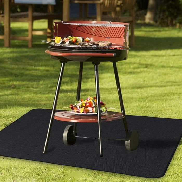 Tapis de barbecue 97127CM Tapis de protection de sol pour barbecue ...