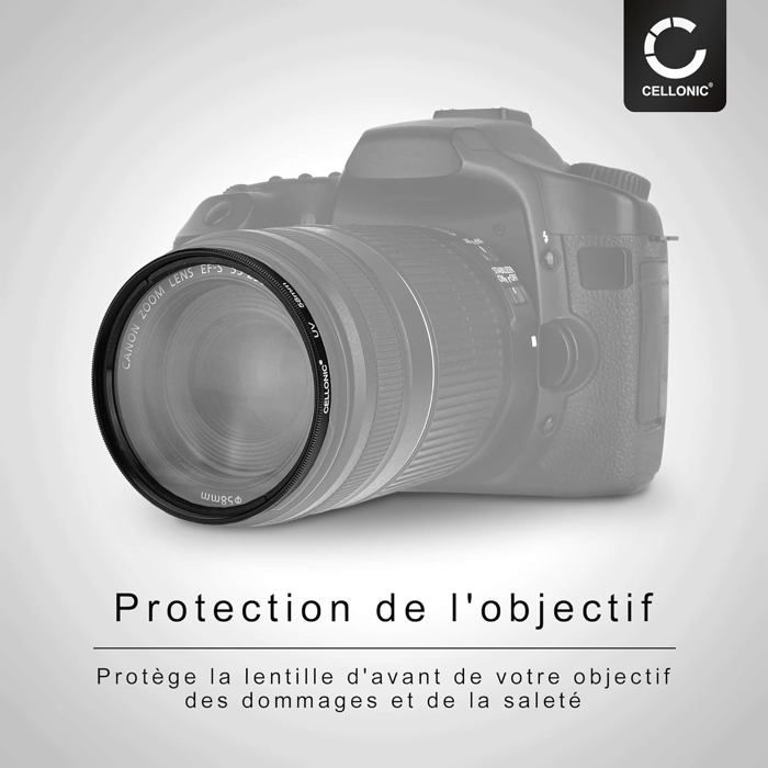 Filtre UV pour objectifs Photo Ø 77mm de 77mm, Filtre Ultraviolet, Protection d'objectif ...