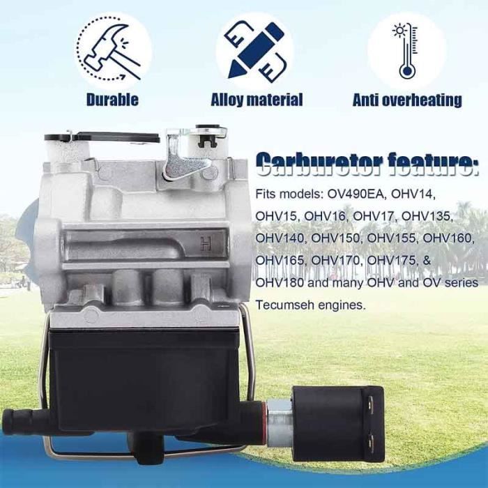 Carburateur compatible Tecumseh 640330A 640034 640034A 640072 640072A ...