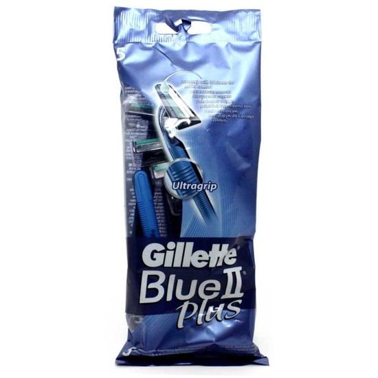 Rasoirs jetables - Gillette - Blue II Plus - 5 unités - Rasage rapide ...