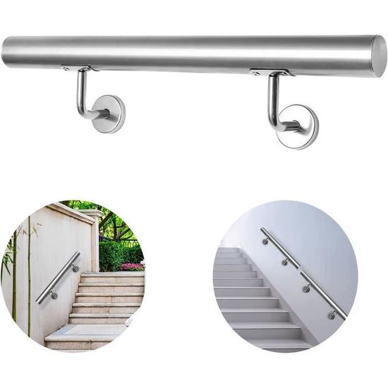 Main courante 50cm main courante en acier inoxydable le kit complet ...