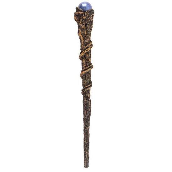 Baguette magique forme de Branche avec sphère violette - Environ 24 cm ...