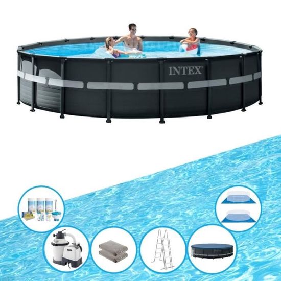 Intex Piscine Ultra XTR Frame - Ensemble de piscine - 549x132 cm - Cdiscount Jardin