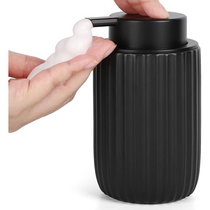 Distributeur Savon Mousse, 320ml Pousse Mousse Distributeur, Distributeur Gel Douche avec Tte ...