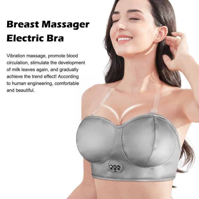 Electric Breast Massage Bra Vibration Chest Usb Massager Enlargement