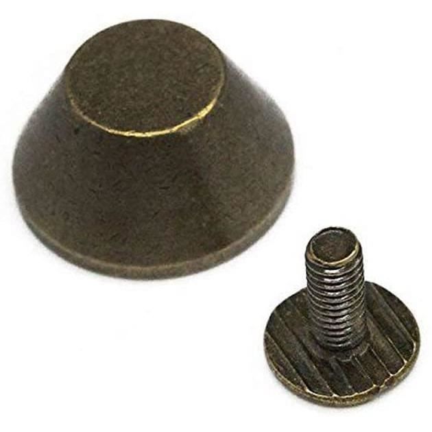 Laiton Seau Champignon Cônes Vis Arrière Plat Clous Rivets pour ...