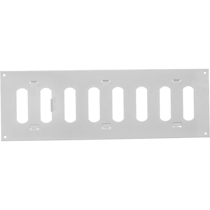 Grille de ventilation réglable avec moustiquaire Blanc 300 x 100 mm ...