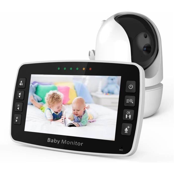 Moniteur Vidéo Pour Bébé 4.3 Pouces Ips Écran Sans Fil Interphone Bébé ...