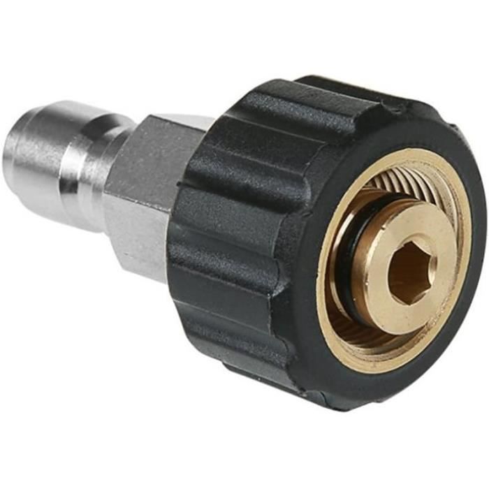 Connecteur De Nettoyeur Haute Pression Filetage M22 Vers Raccord Rapide En Laiton Pour Tuyau De ...