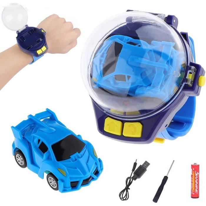 Mini montre de voiture télécommandée,Rechargeable par USB,Montre de voiture de course,Petite ...