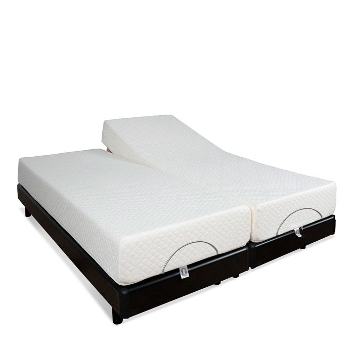 Ensemble Duo Matelas Mousse Accueil Mémoire de forme + Sommiers ...