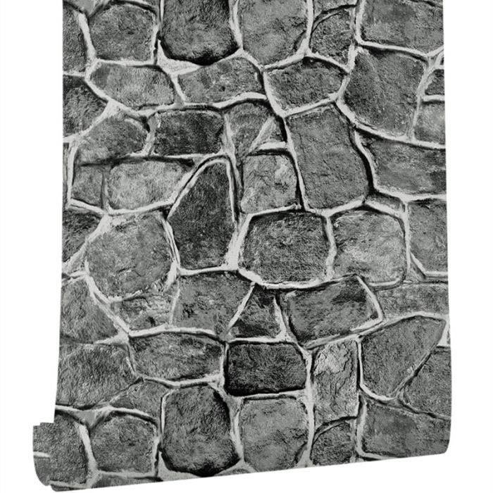 Papier peint,Yards de papier peint en pierre,décoration murale auto ...