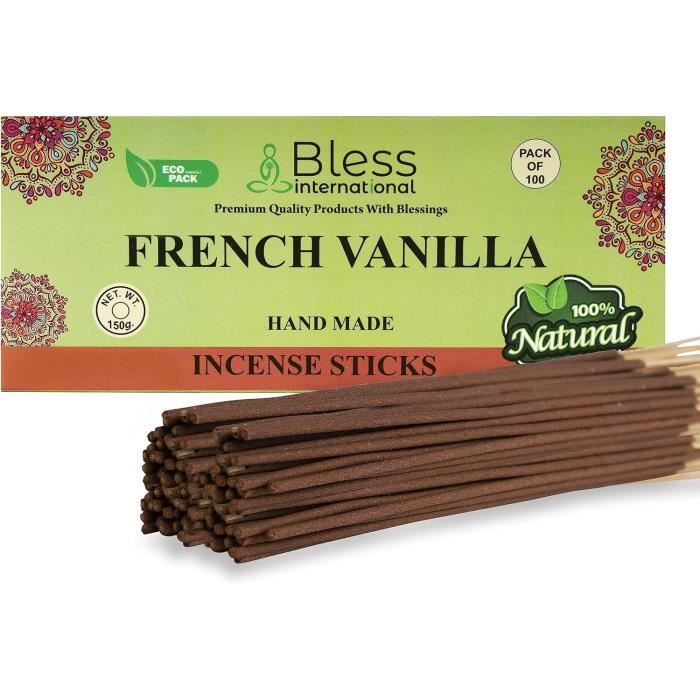 Bless-French Bâtonnets D'Encens À La Vanille Faits À La Main, Produits ...