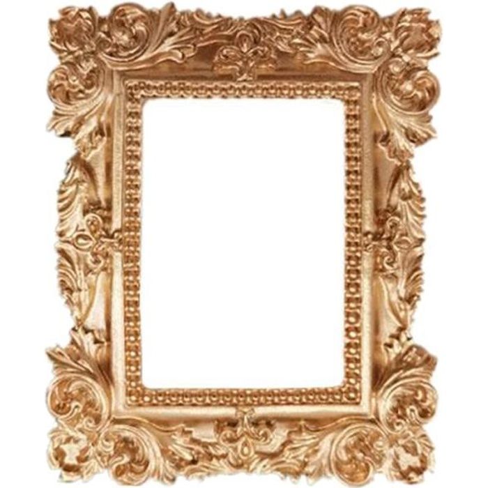 Cadre photo rétro doré en résine - HOMYL - Style vintage - Pour photo ...