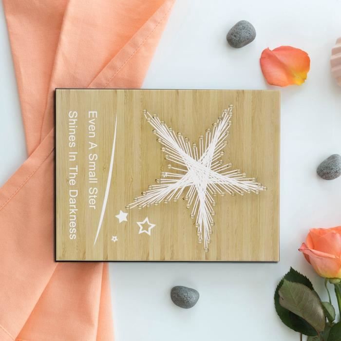 HURRISE Kit String Art 3D Dessin Clou Fil Peinture Déco Maison ...