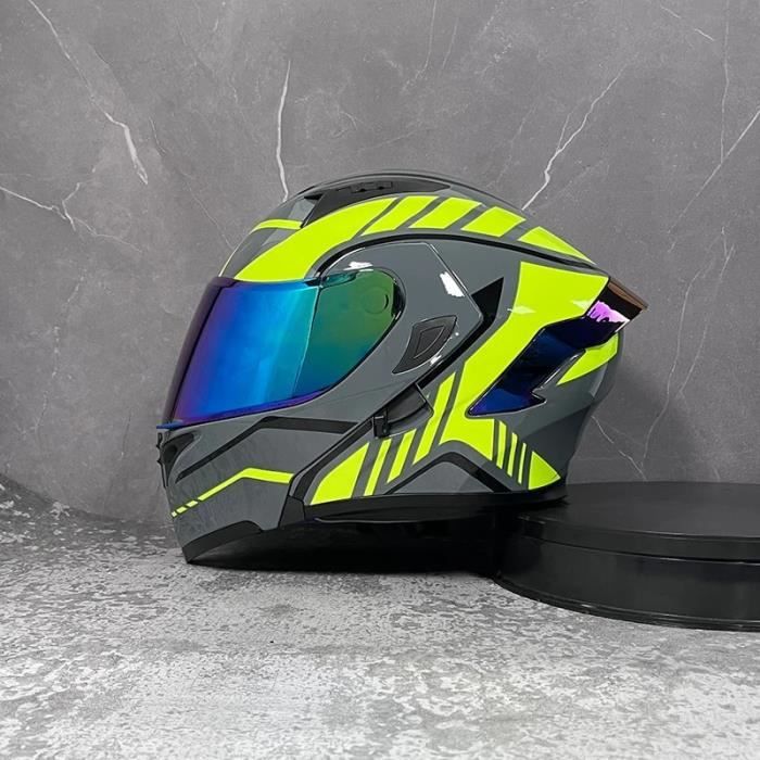 D'expériences de moto modulables à double visière,casque intégral ...