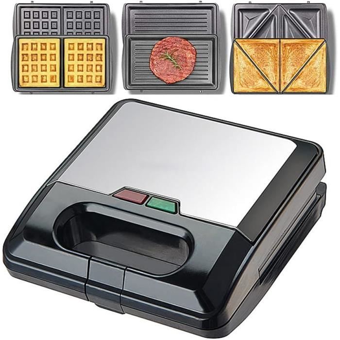 Appareil À Croque Monsieur 3 En 1Gaufrier Machine À Pain ...