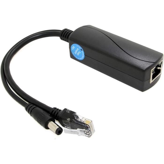 Revotech 12V-2A Actif PoE Splitter DC 5.5 * 2.5mm Interface, 48V PoE ...