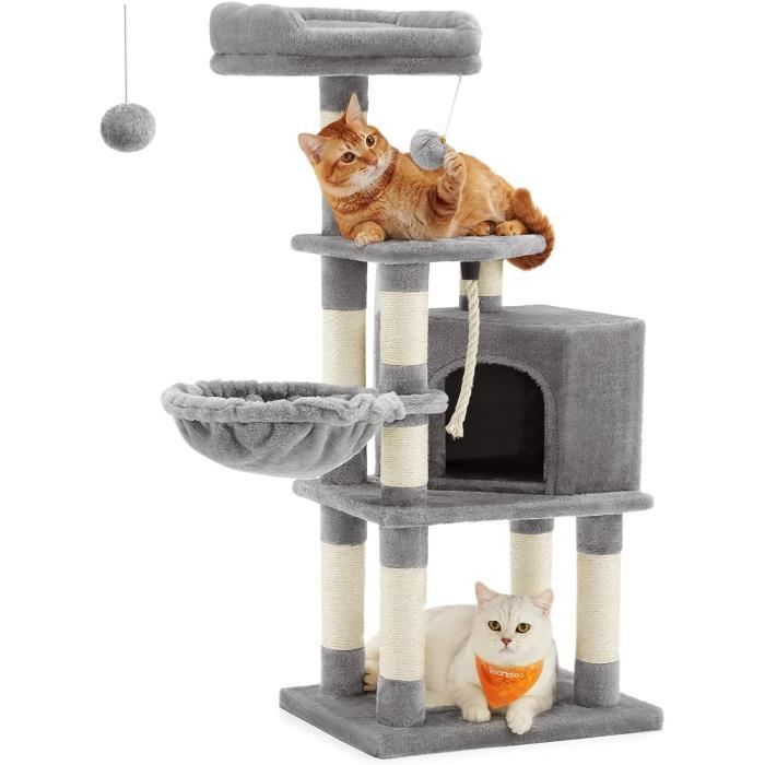 Feandrea Arbre À Chat Hauteur 110 Cm, Tour De Jeux Pour Chats, Avec ...
