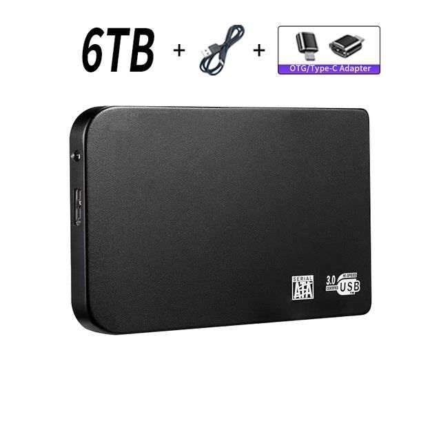 Disque dur externe,Black 6TB--Disque dur externe SSD, Interface usb 3.0 ...