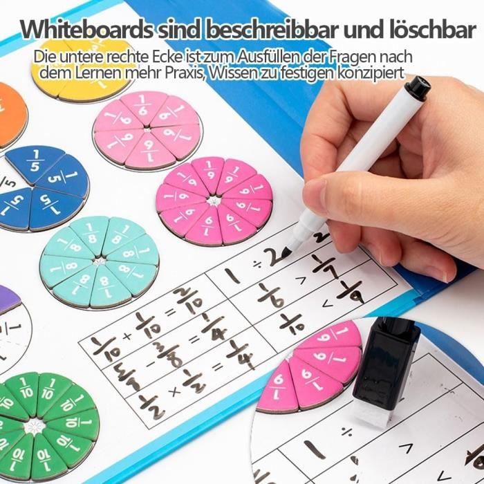 Magnetic Fraction Educational Puzzle,Démonstrateur de Disque magnétique ...