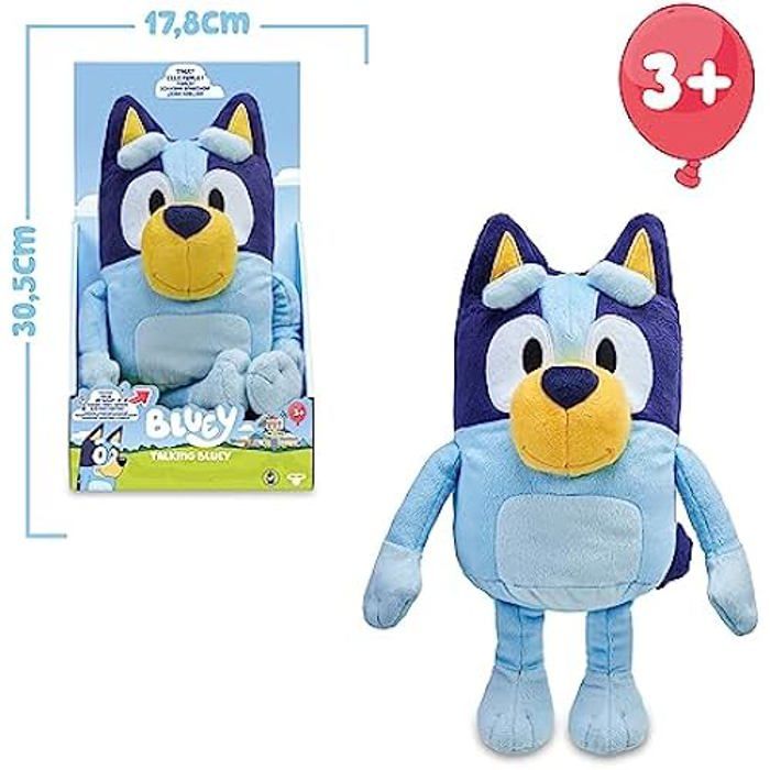 Peluche parlante - Bluey - BLY16111 - 25 cm - 9 phrases - Jouet ...