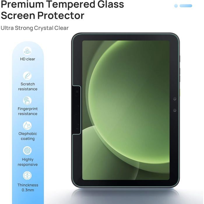 Protection écran en verre trempé, 2 pièces, pour Samsung Galaxy Tab ...