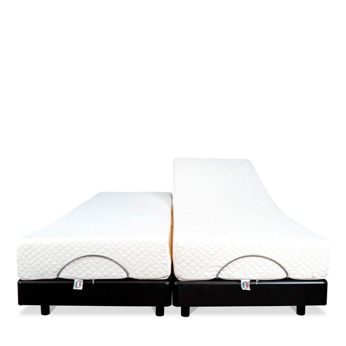 Ensemble Duo Matelas Mousse Accueil Mémoire de forme + Sommiers ...
