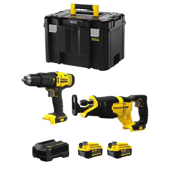 STANLEY FatMax Kit SVK209 (SFMCD711 + SFMCS300 + 2 x 4,0 Ah + Chargeur ...