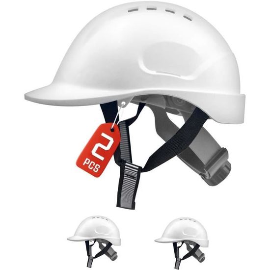Casque De Chantier En397, Casque De Sécurité Construction Avec Sangle 6 ...