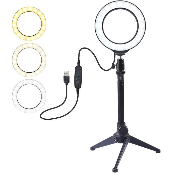 Éclairage Annulaire Avec Trépied Éclairage D'Appoint À Intensité ...