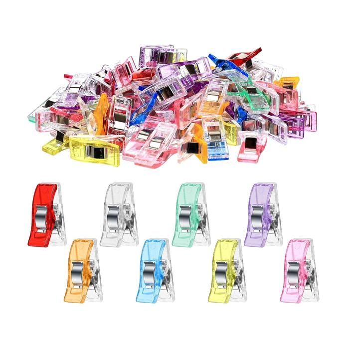 130 Pcs Pince Couture Clips, Pince de Couture, Pinces à Tissu Coutures ...