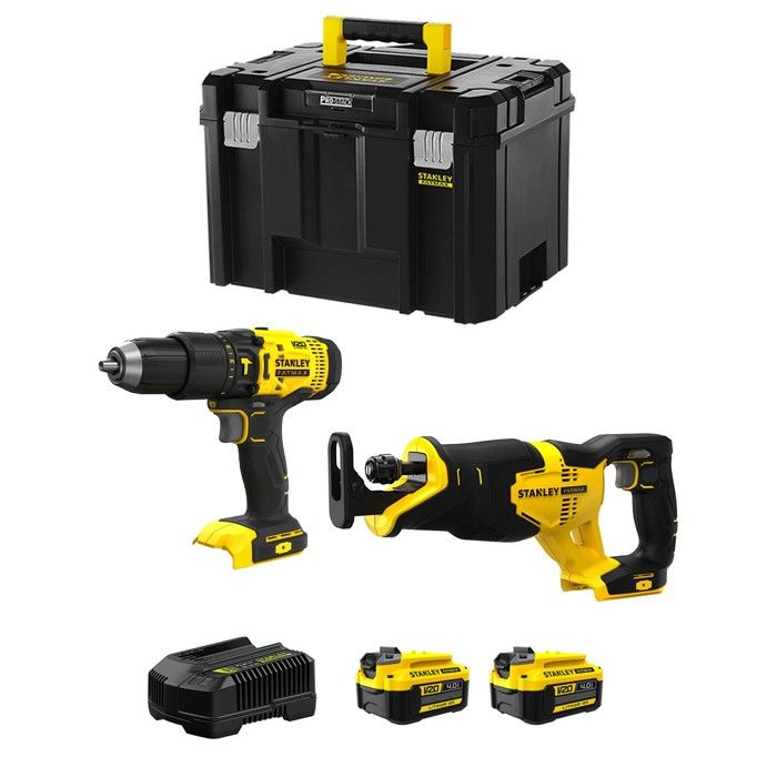 STANLEY FatMax Kit SVK209 (SFMCD711 + SFMCS300 + 2 x 4,0 Ah + Chargeur ...