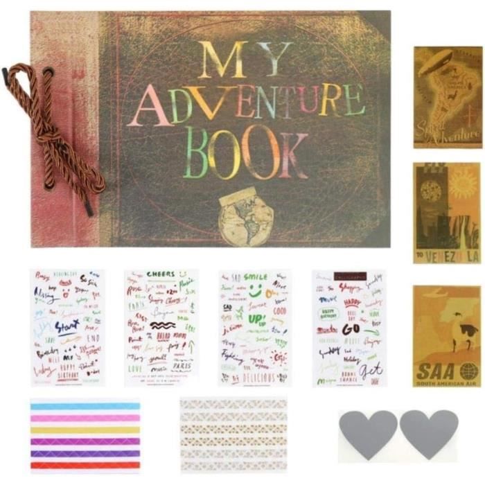80 Pages My Adventure Book Diy Fait Main Our Adventure Book Scrapbook ...