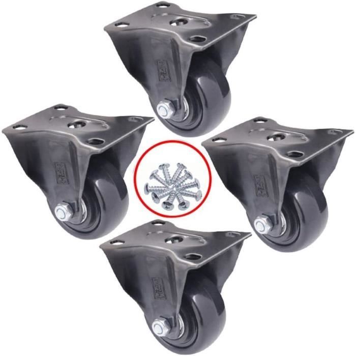 Roues Roulettes, Roulettes-Heavy Duty Pivotant Roue Avec Frein-Mobilier ...