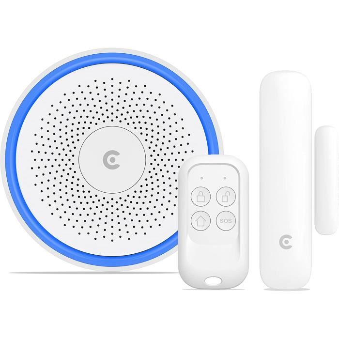 C3 Système d'alarme sans fil Kit de démarrage-Wi-Fi Central avec sirène ...