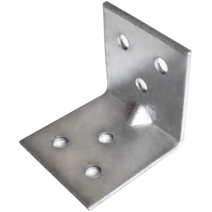 Equerre d'assemblage 30 x 30 x 30 argent galvanisé (pq de 20 pc) - Cdiscount Bricolage