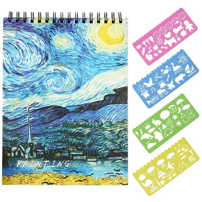 Carnet de Dessin ProfessionnelA4 (8.5X11.3") avec Spirales 40 x ...
